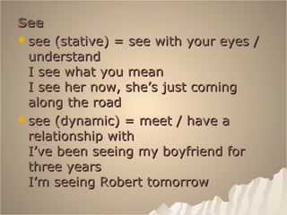 Simple present+present continuous | PPT