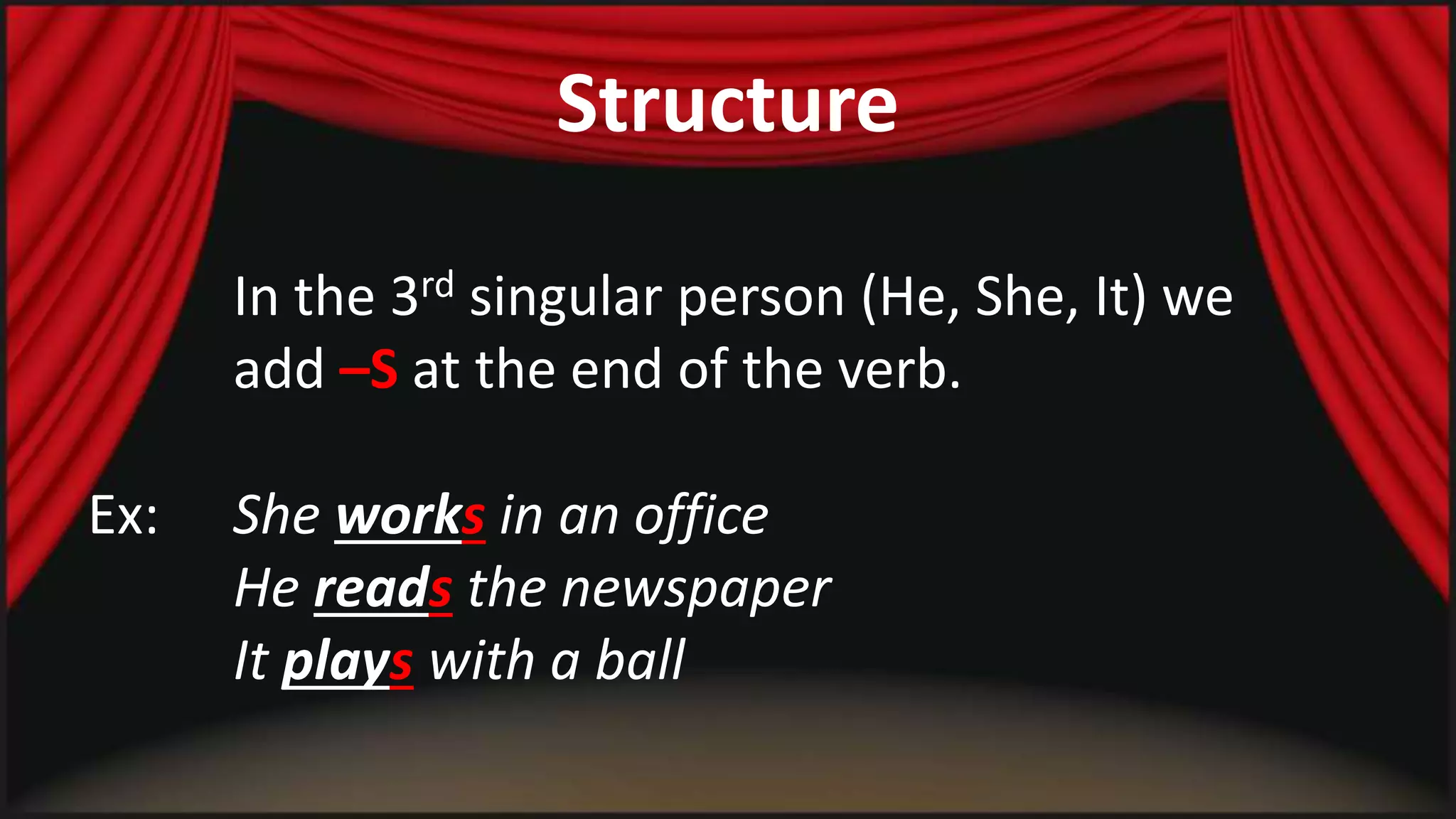Simple present structure | PPSX
