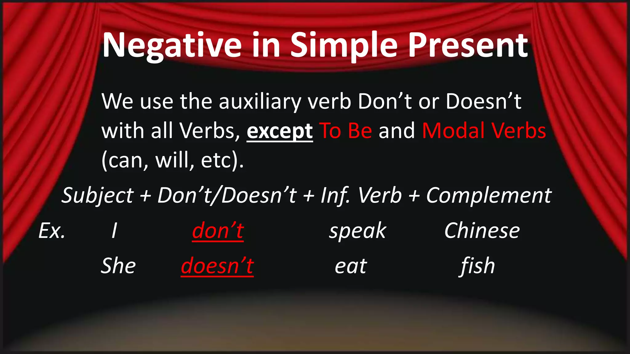 Simple present structure | PPSX