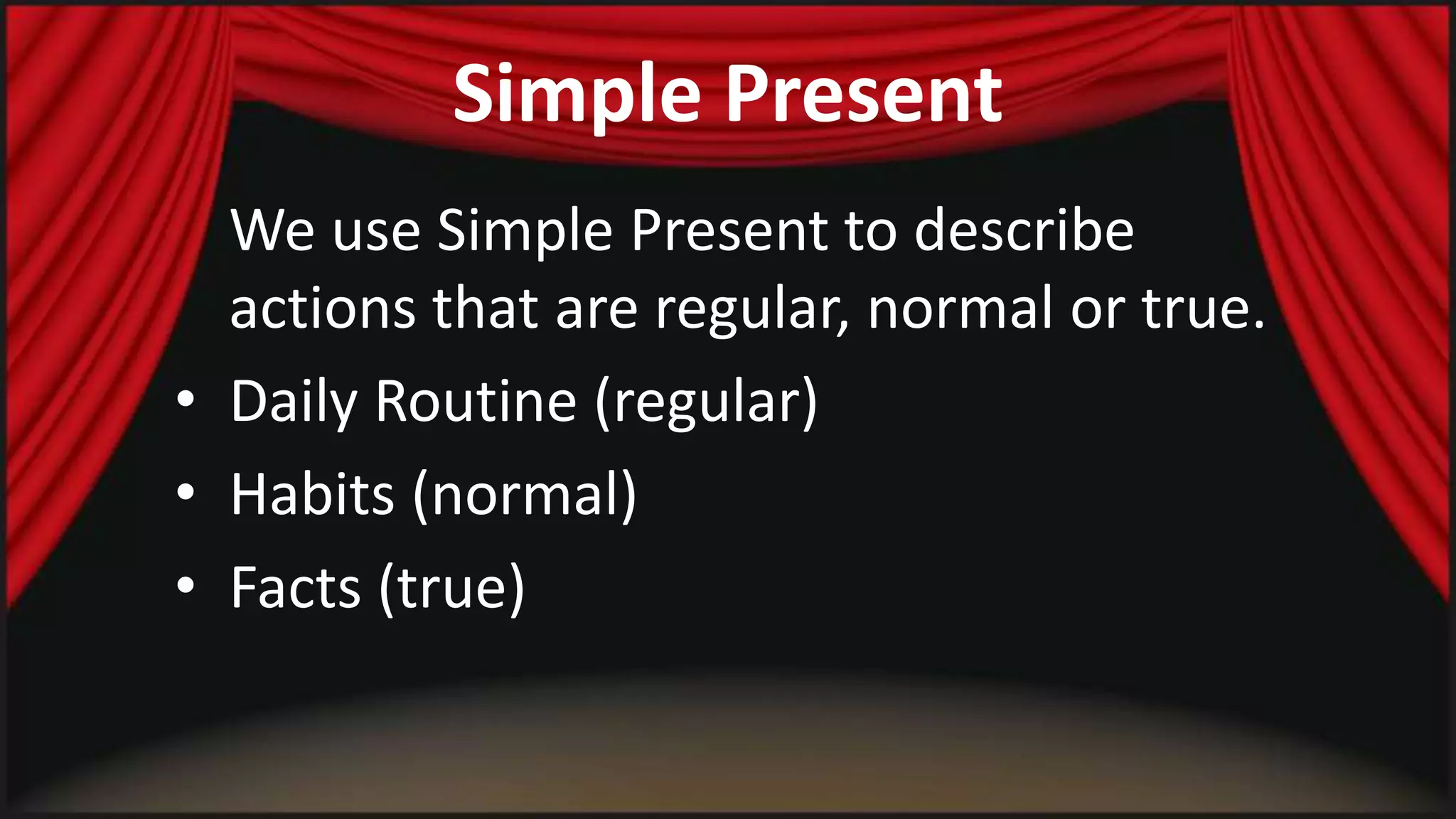Simple present structure | PPSX