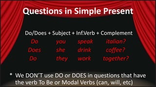 Simple present structure | PPSX