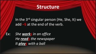 Simple present structure | PPSX