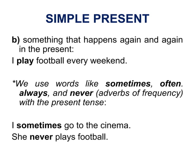 Simple Present - Aula | PPT