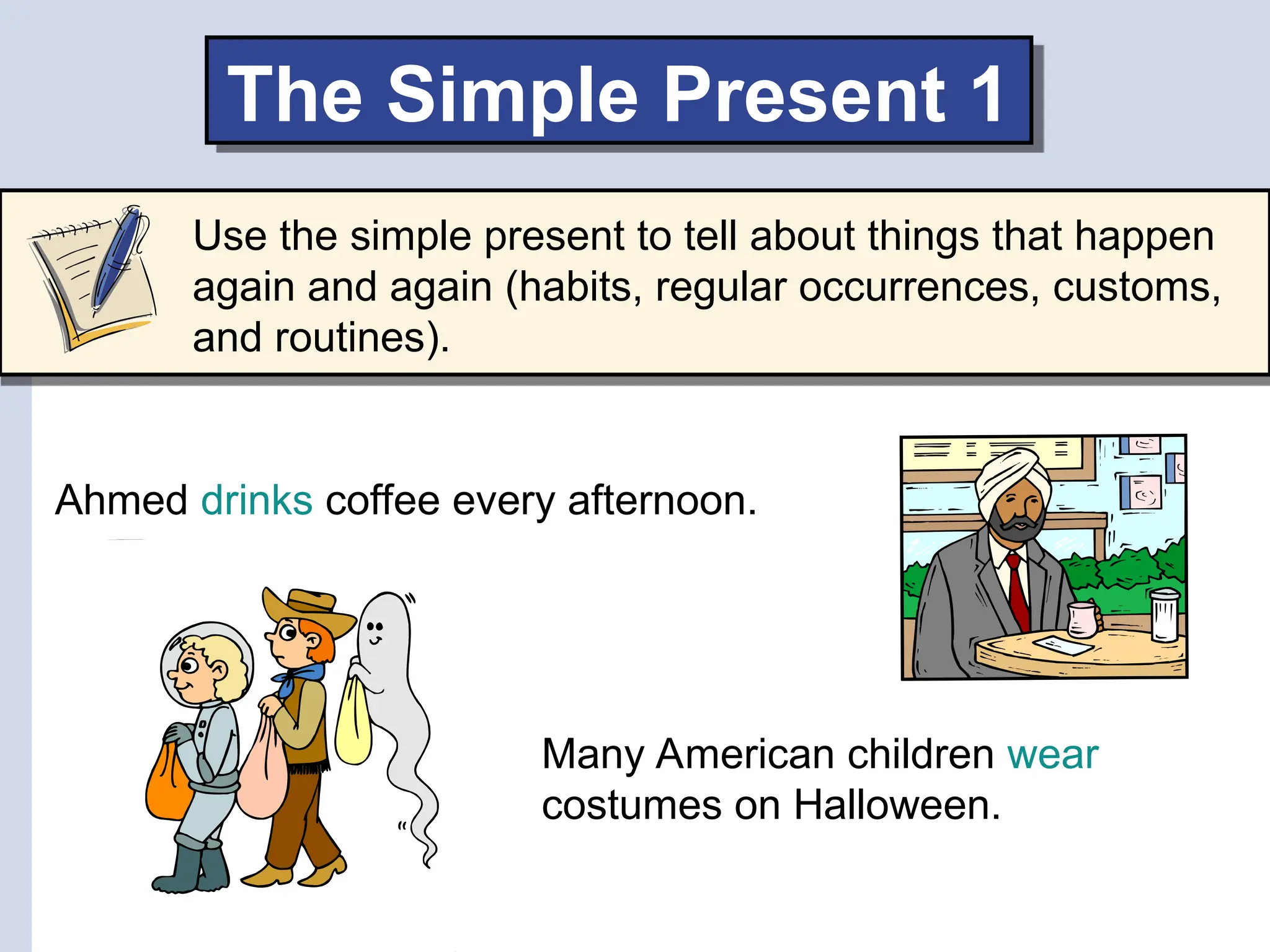 simple present ppt to practice english. | PPT