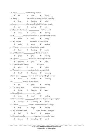 Simple present(5) | PDF