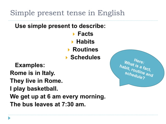 Simple present affirmative | PPT