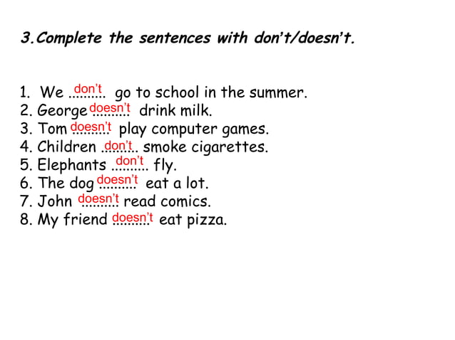 Present Simple,affirmative,negative and interrogative form | PPT