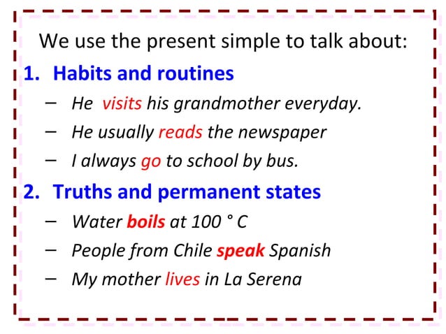 Present Simple,affirmative,negative and interrogative form | PPT