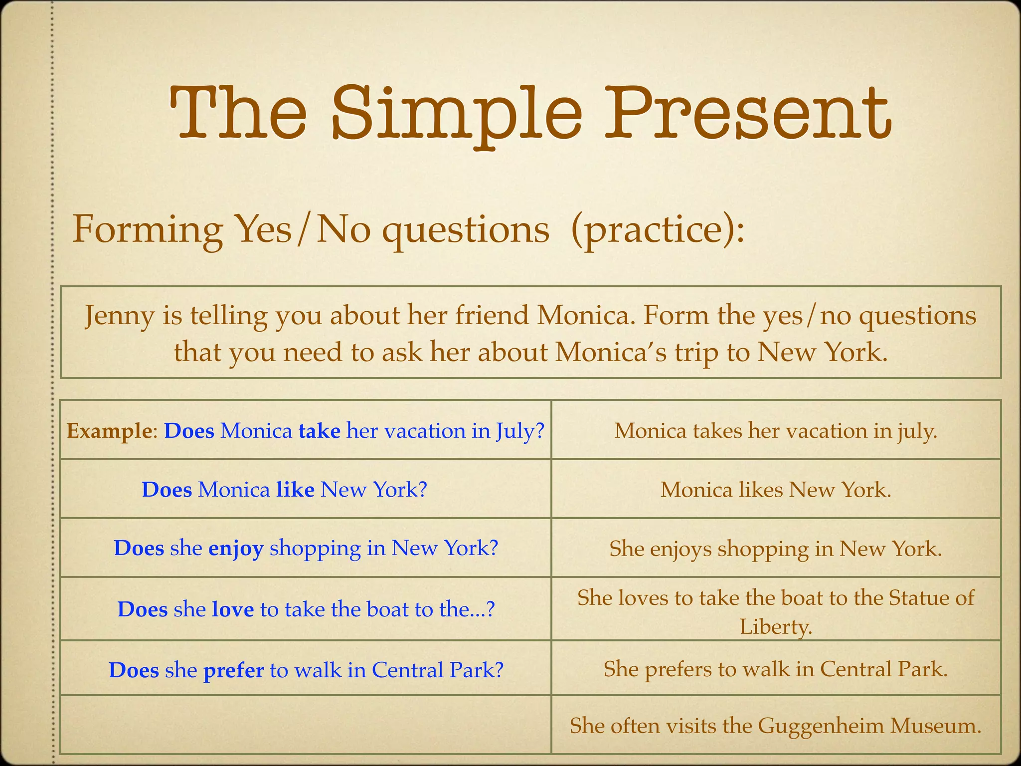 Simple present and present continuous | PPT