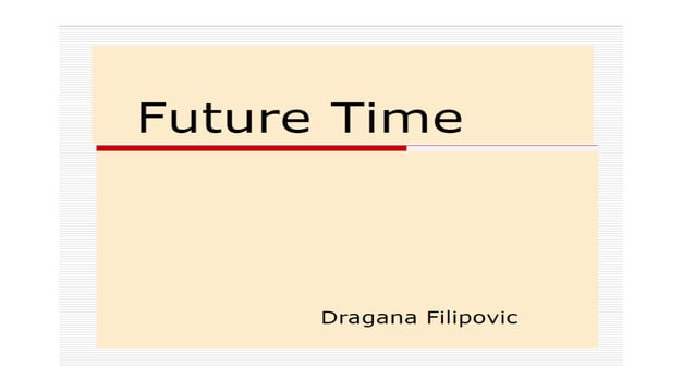 Simple Present and Present Continuous for the future | PPTX