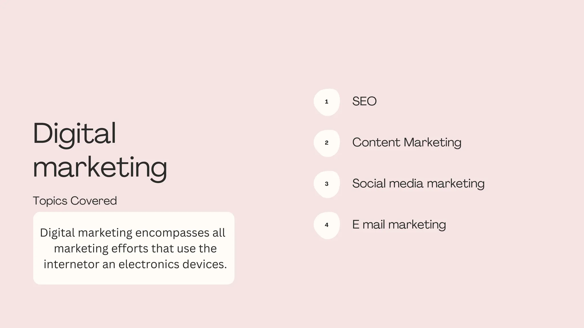 Digital marketing presentation and types | PPT