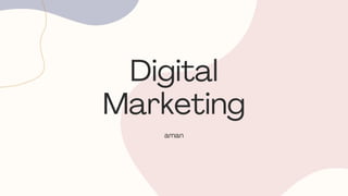 Digital marketing presentation and types | PPT