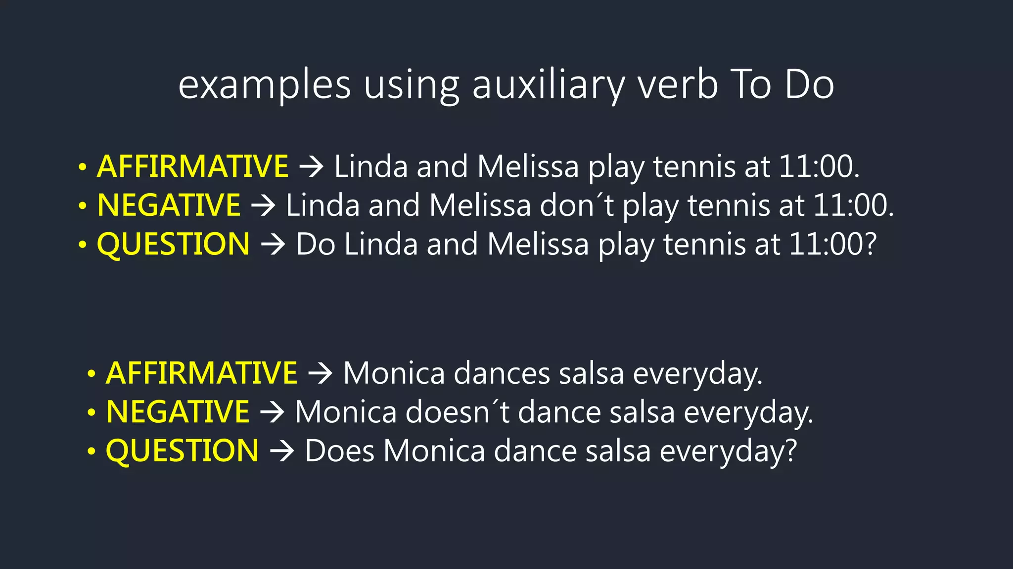 Simple present auxiliary verbs | PPTX