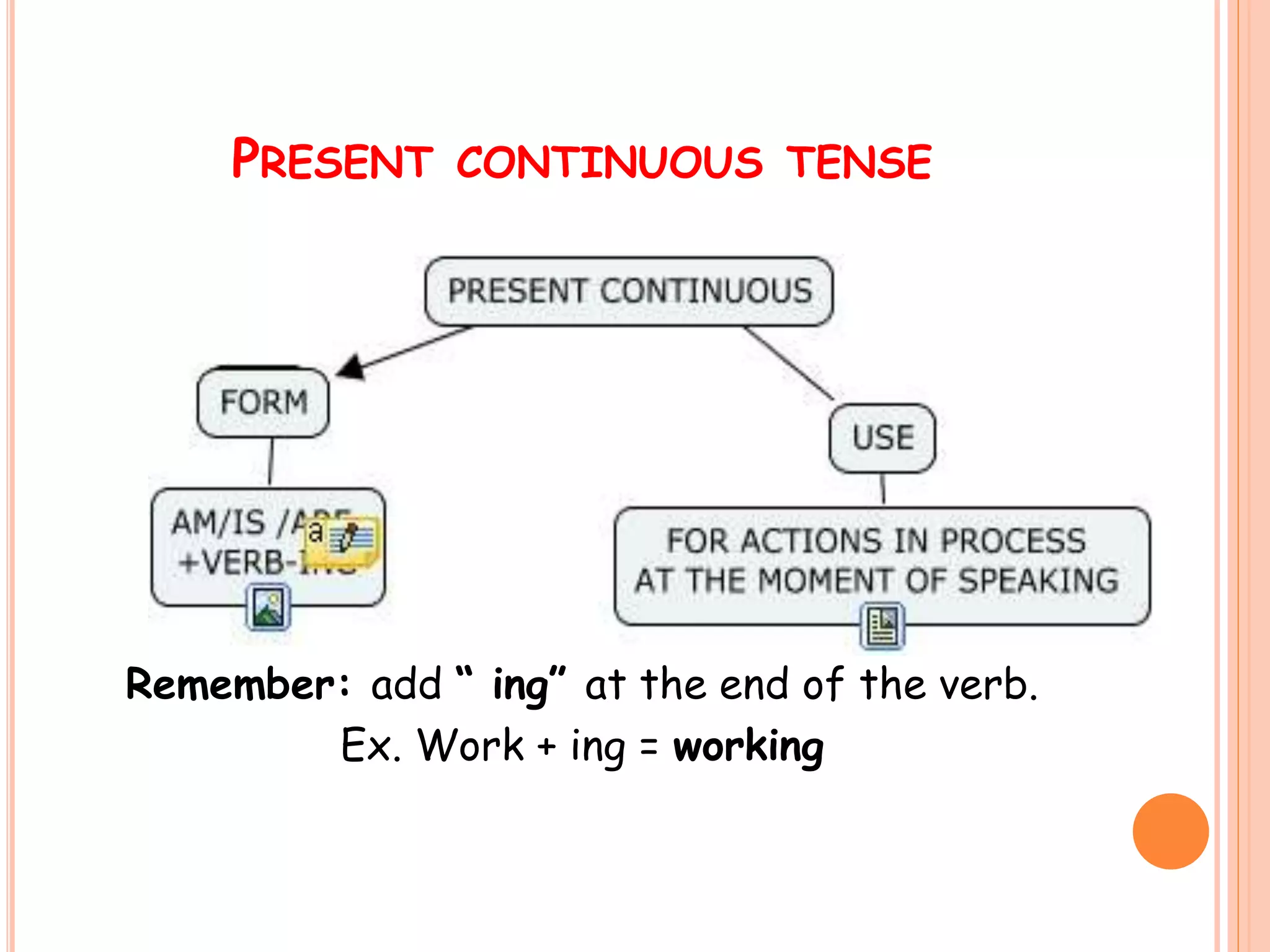 Simple present contrasted with the present continuous | PPTX