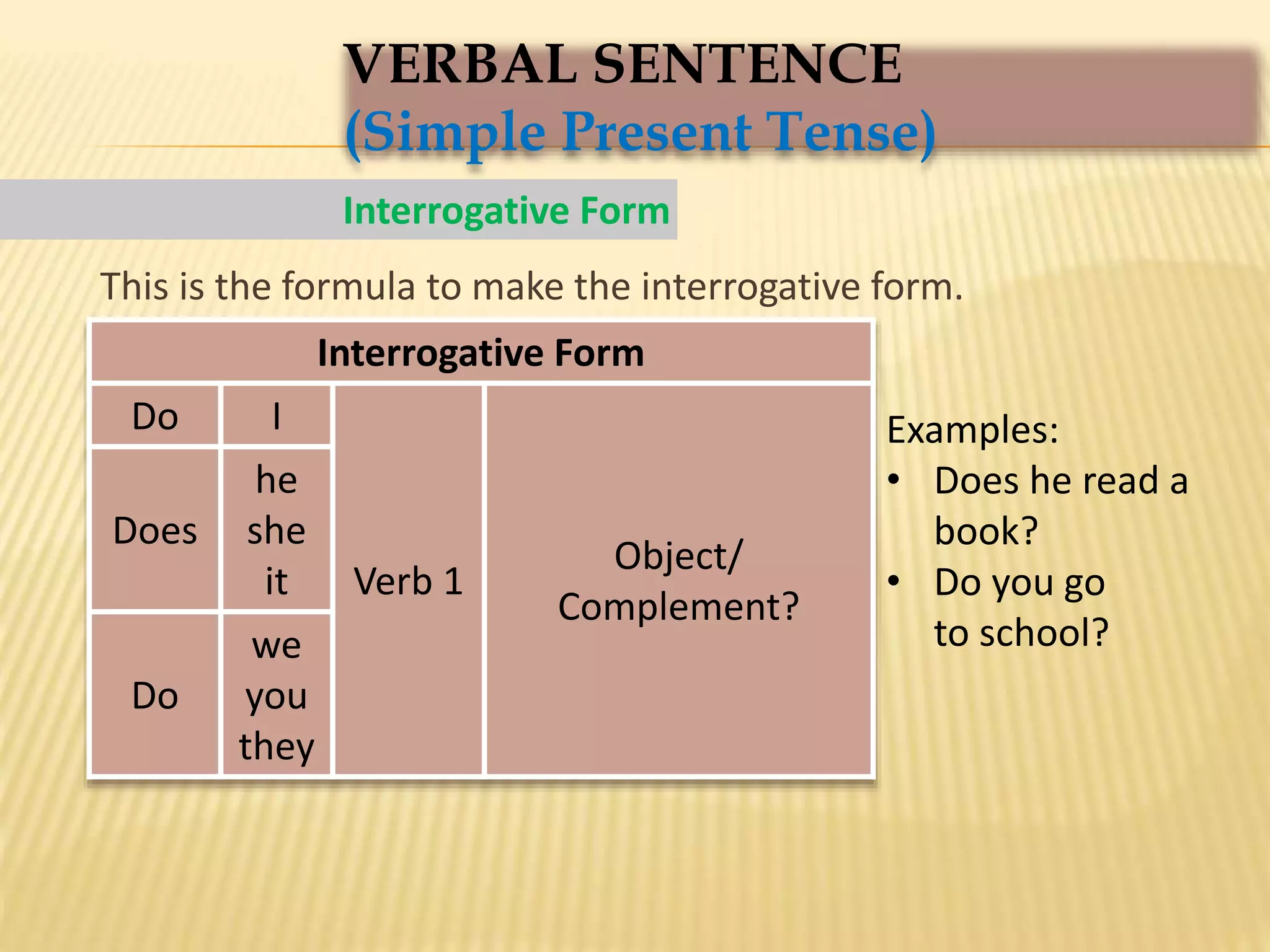 Simple present (FORM POSITIVE, NEGATIVE, INTERROGATIVE).pptx