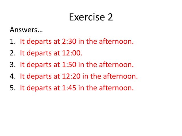 Simple present for schedules | PPTX