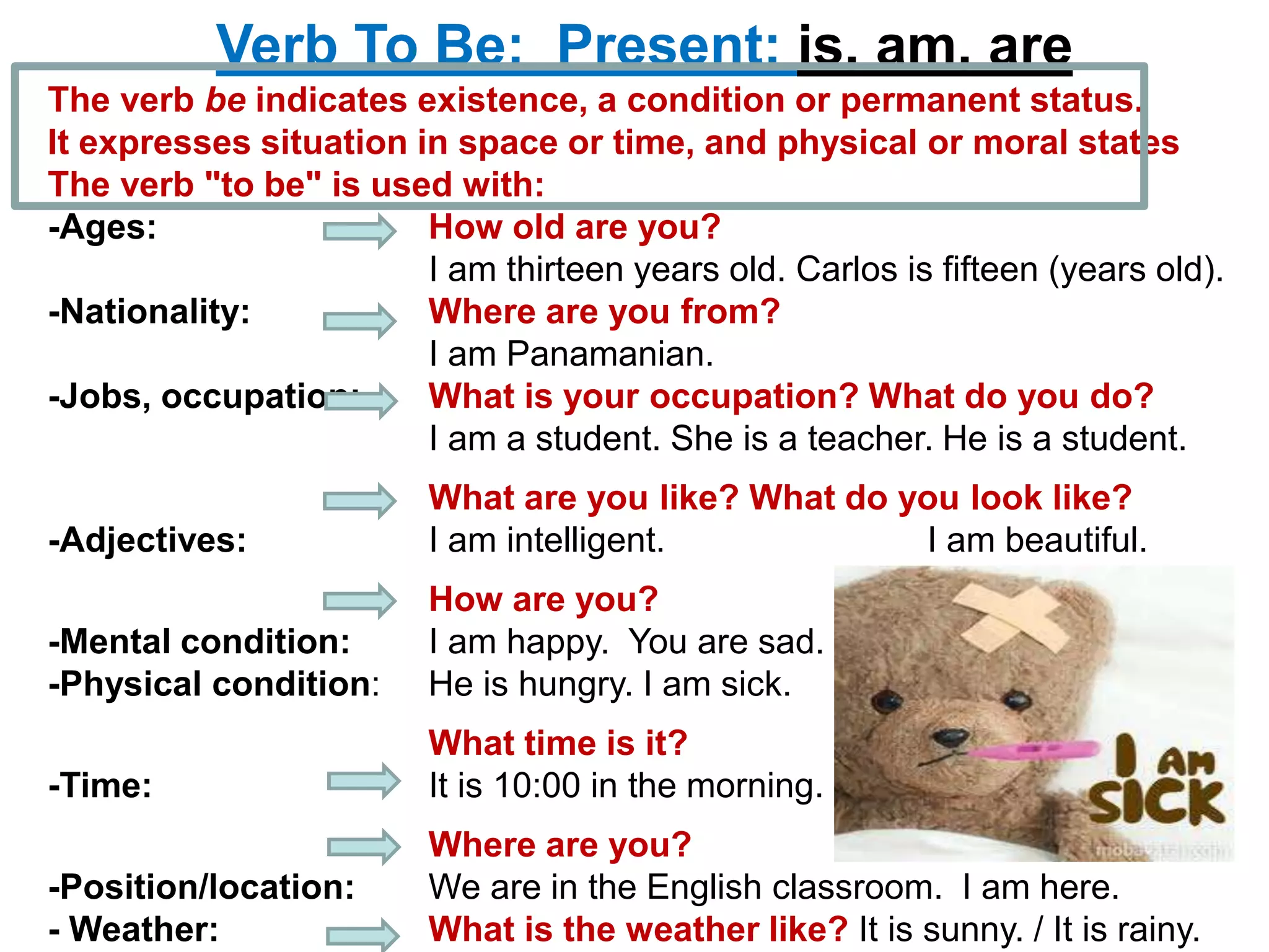 Simple present, infinitives and modal verbs | PPTX