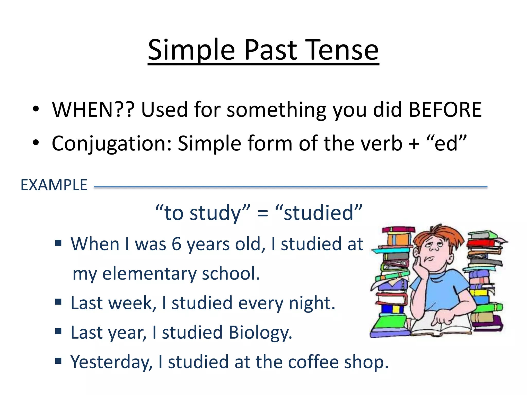 Simple present, past, and future tenses | PPTX