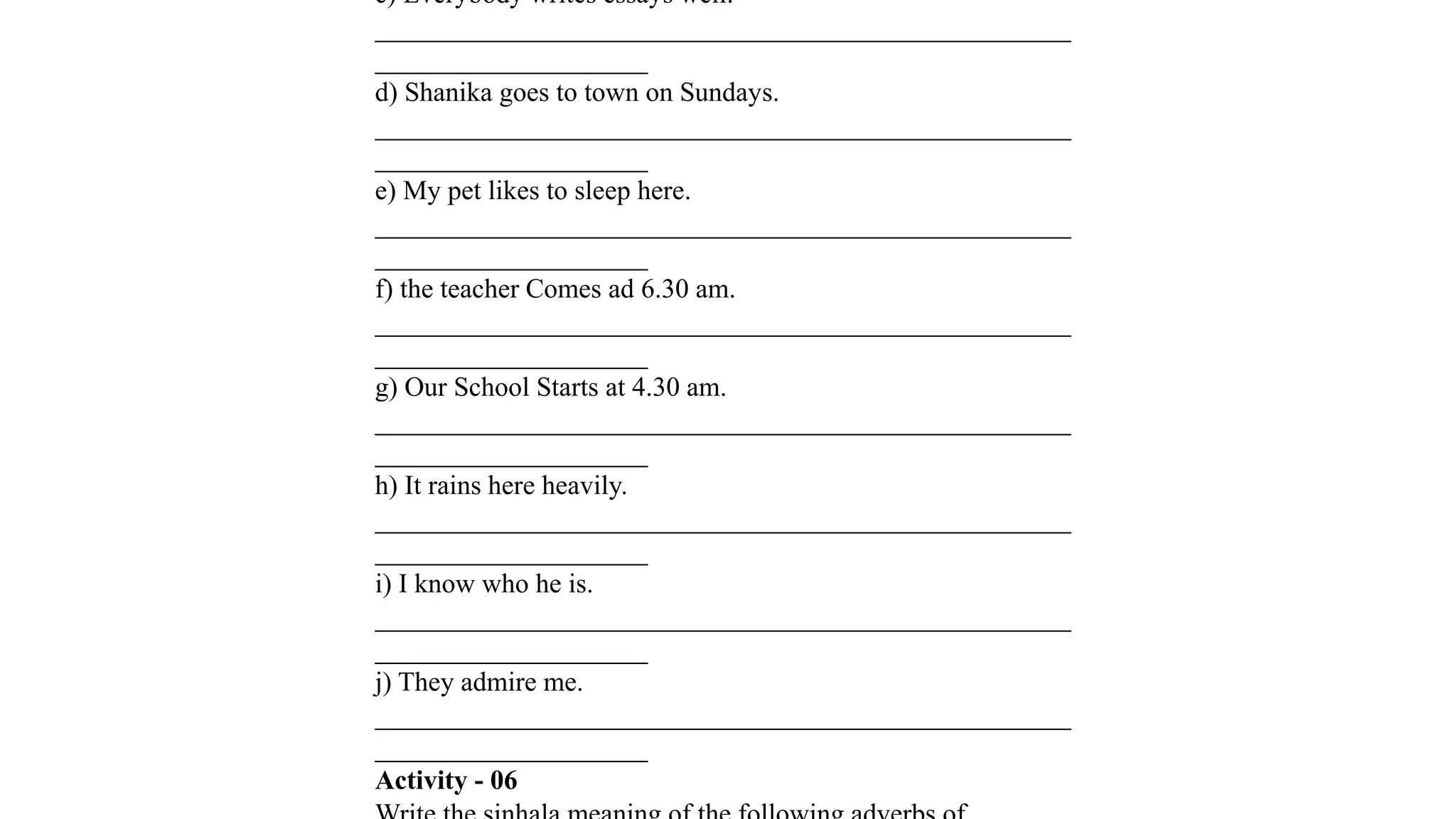 Simple Present Tense Practice Activities | PPT