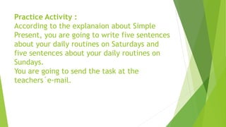 Simple present presentation | PPT