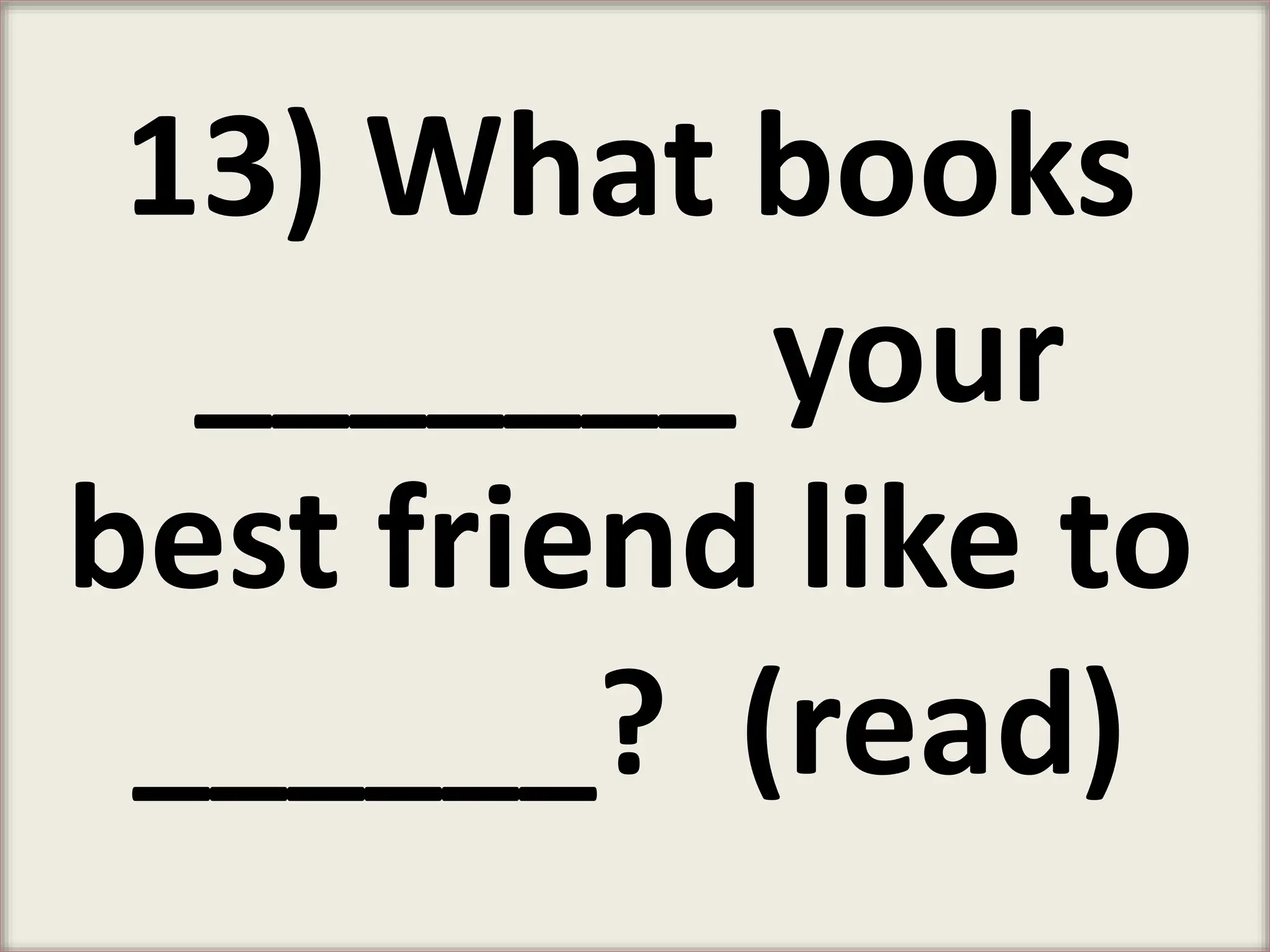 Simple present QUESTION to print and to fill in | PPT