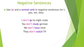 Simple present review | PPT