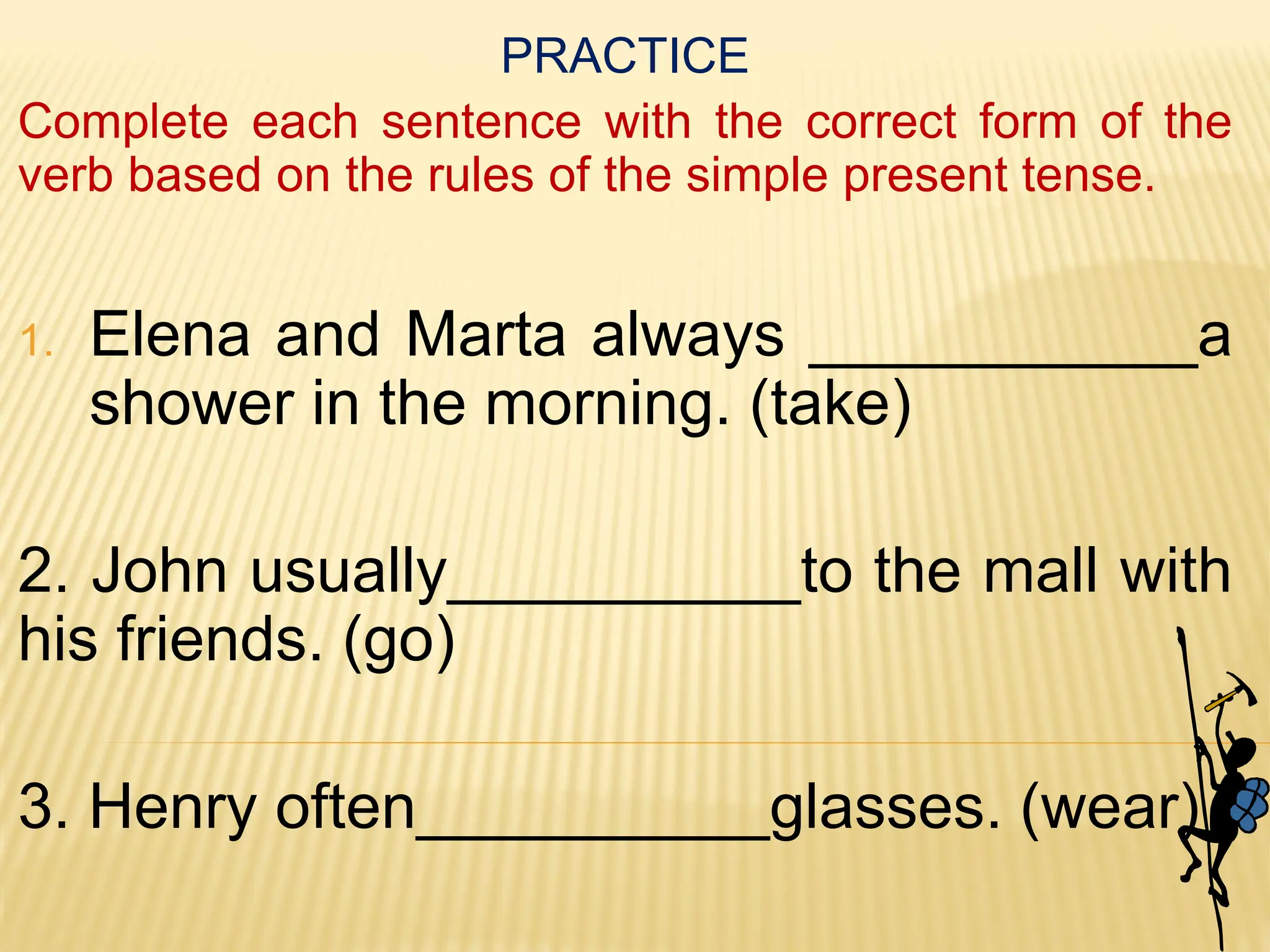 Reglas del presente simple, present simple rules | PDF