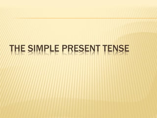 Reglas del presente simple, present simple rules | PPT