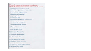 Simple Present Task | PPT