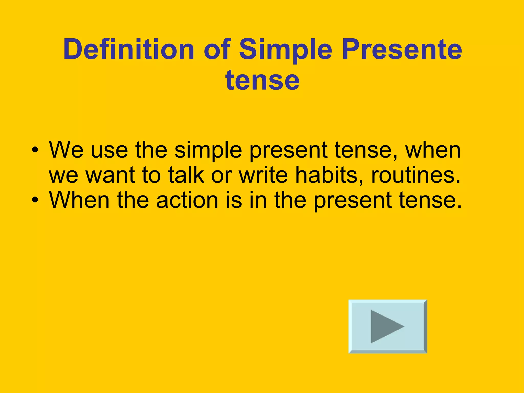 Simple present tense | PPT