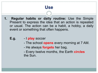 Simple present tense | PPTX