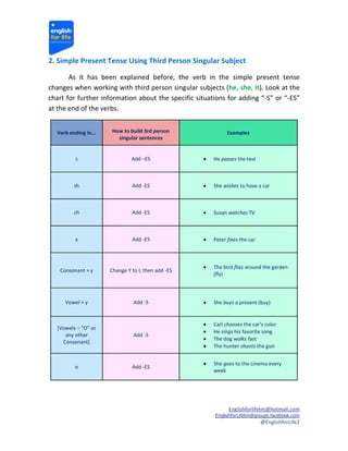 Simple Present Tense | PDF