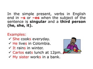 Simple present tense | PPTX