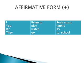 Simple present tense | PPT