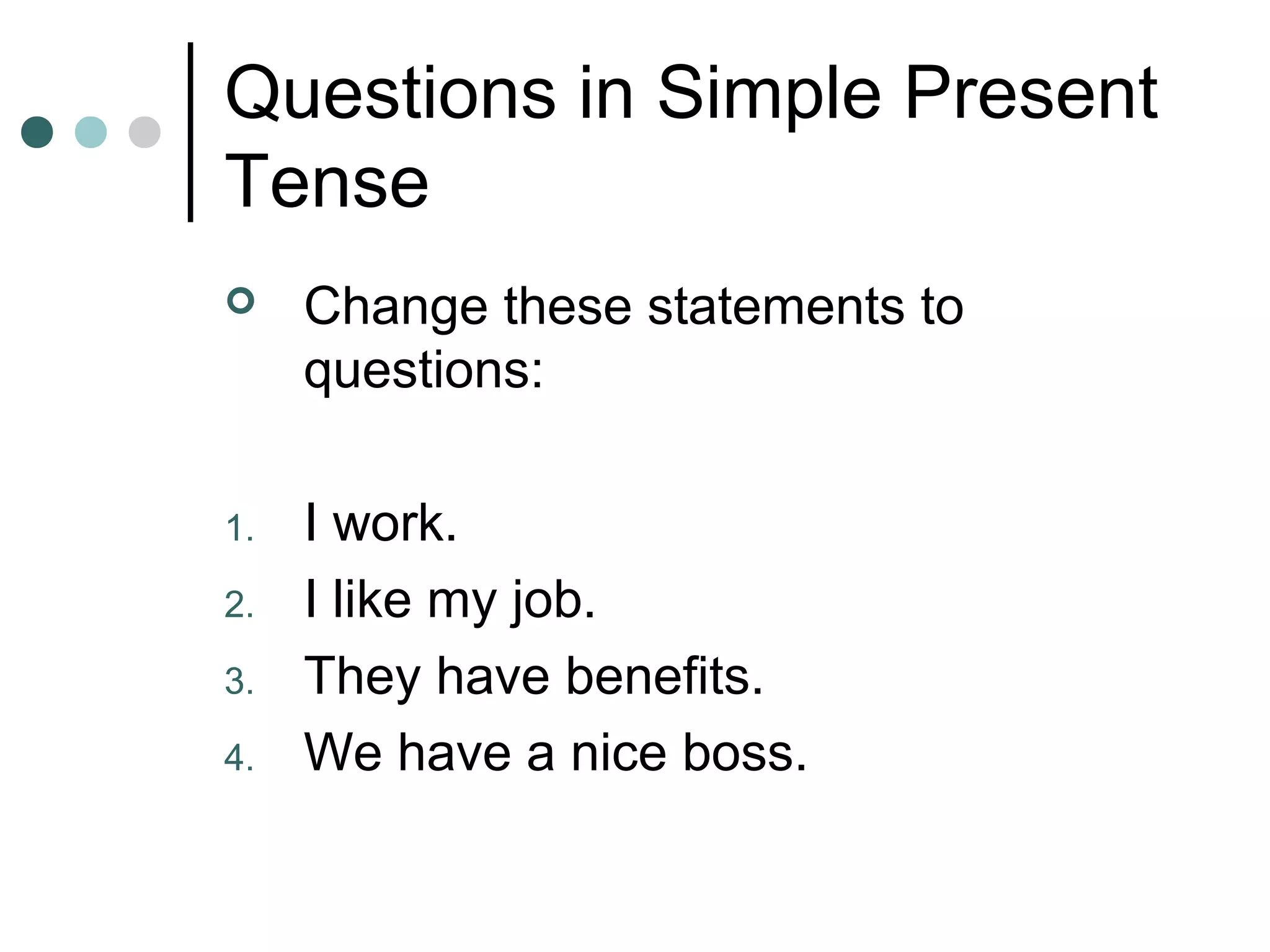 Simple present tense | PPT