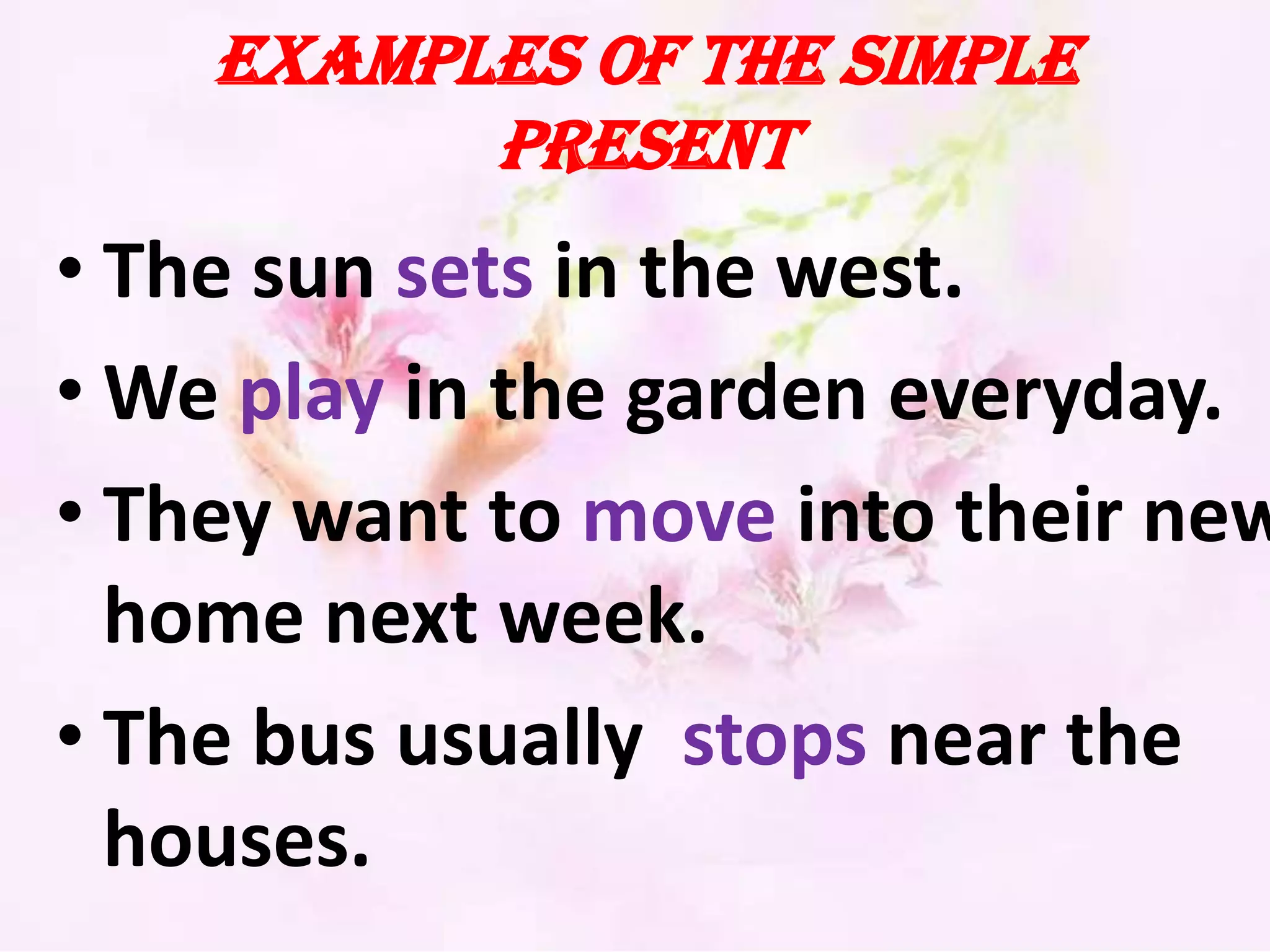 Simple present tense | PPTX