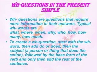 Simple present tense | PPTX