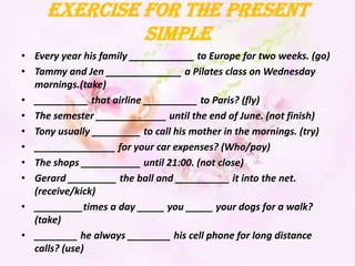 Simple present tense | PPTX