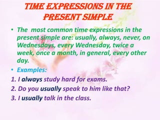 Simple present tense | PPTX