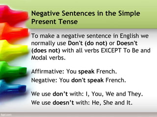 Simple Present Tense | PPTX