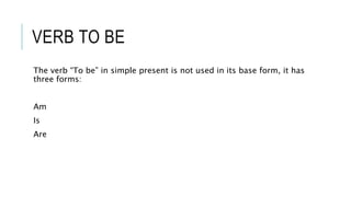 Simple present tense presentation | PPTX