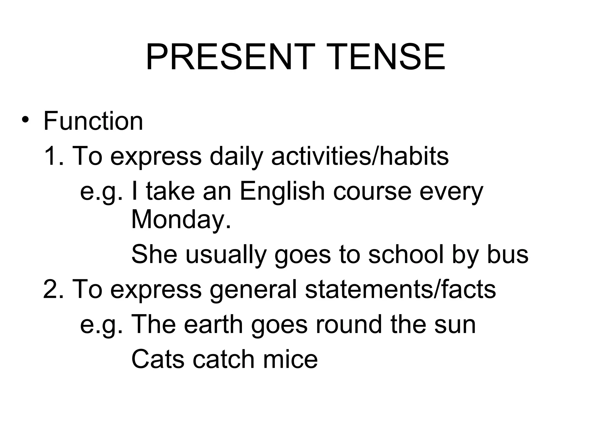Simple present tense | PPT