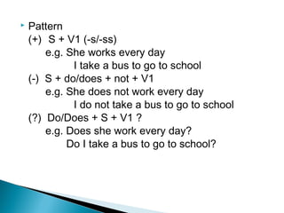 Simple present tense | PPT