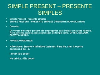 Simple present tense | PPT | Free Download