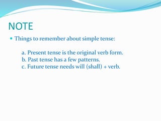 Simple present tense | PPTX