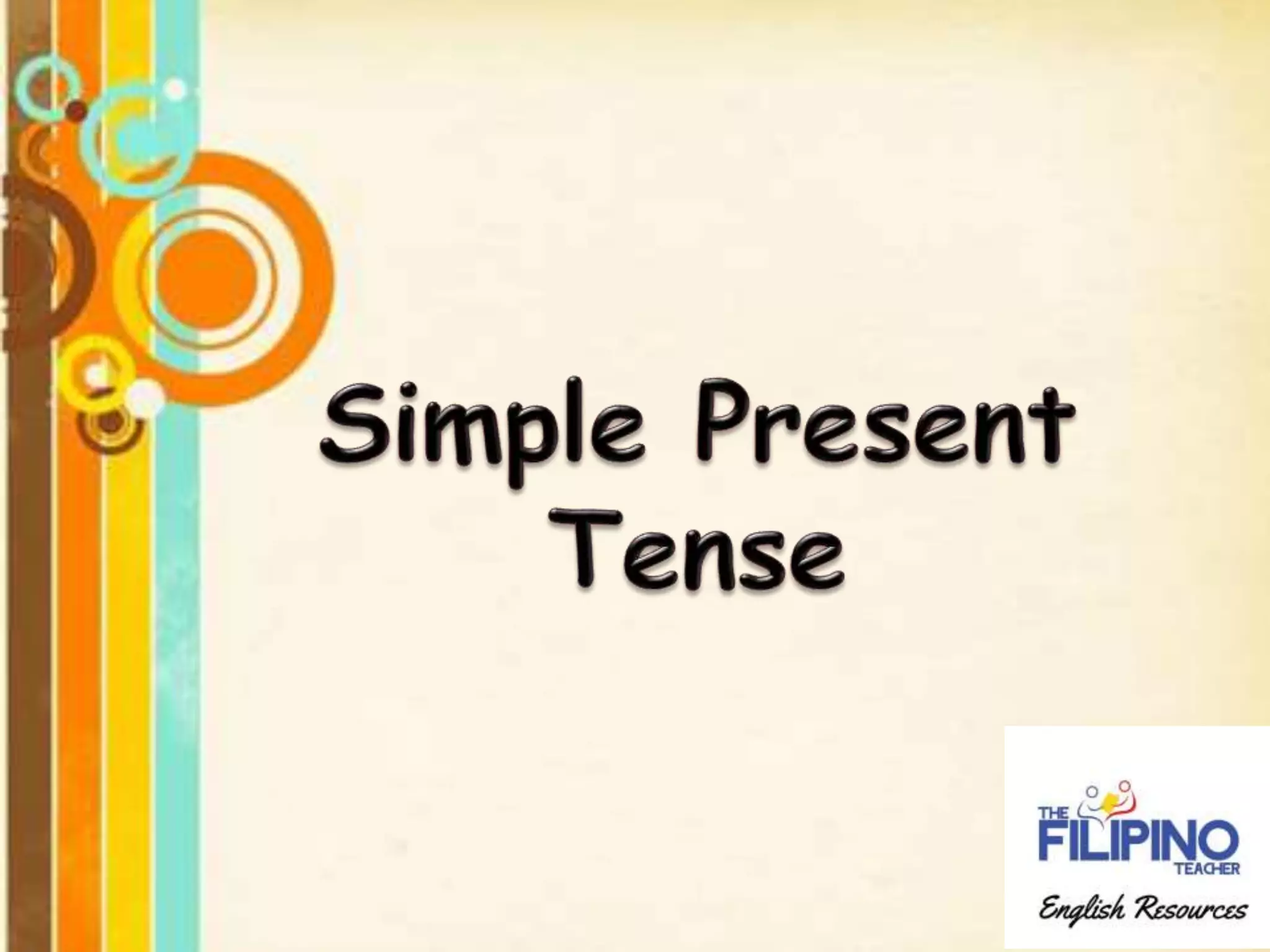 Simple present tense | PPTX