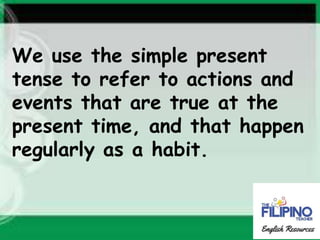 Simple present tense | PPTX