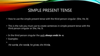 Simple present tense | PPTX