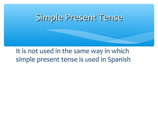 Simple present tense. English Lessson 1. | PPT