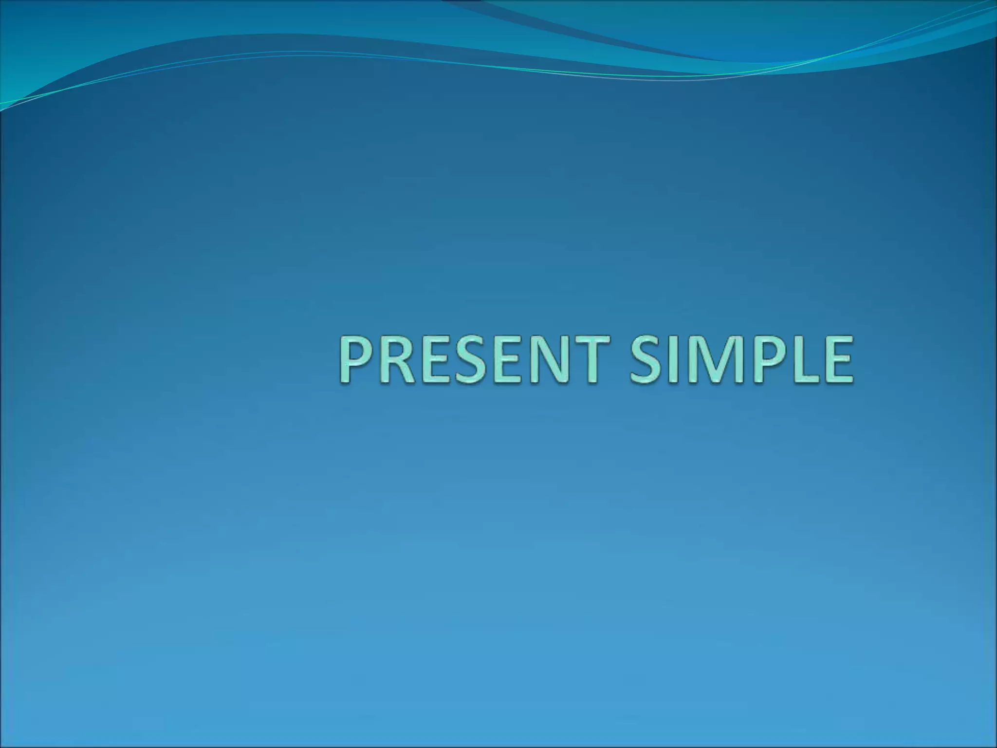 Simple present tense | PPT